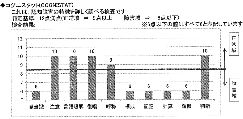認知症検査「コグニスタット」「MMSE」「ADAS-J cog.」